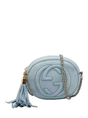 Gucci 2000-2015 Mini Soho Chain Crossbody Bag - Blue