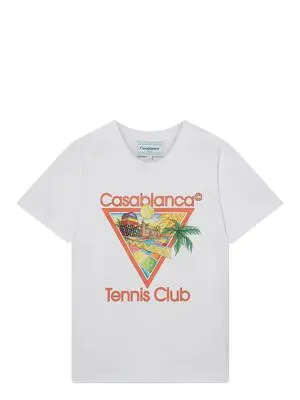 Casablanca Afro Cubism Tennis Club Short Sleeve T-shirt - Multicolor