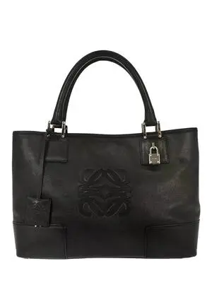 Loewe 2008 Fusta Embossed Tote Bag - Black