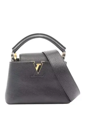 LOUIS VUITTON 2010s Mini Capucines Handbag - Black