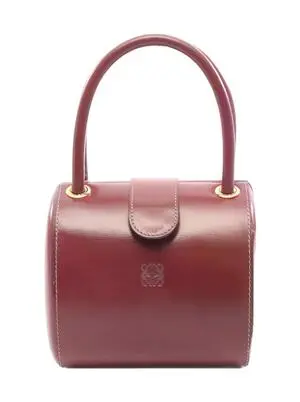 Loewe Anagram Leather Handbag - Red