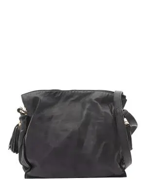 Loewe 2000s Flamenco Tassel Shoulder Bag Black