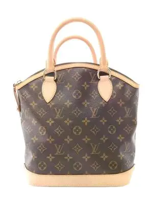 LOUIS VUITTON 2006 Lockit Monogram Handbag - Brown