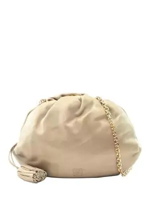 Loewe Anagram Detail Chain Shoulder Bag - Gold