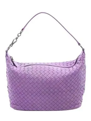 Bottega Veneta 2010s Intrecciato Leather Tote Bag - Purple