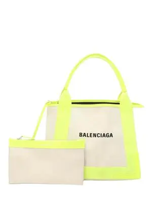 Balenciaga 2000s Hippopotamus Canvas Tote Bag - Neutrals