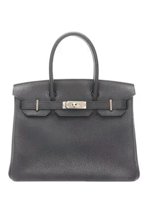 Hermès 2016 Birkin 30 Top Handle Tote Bag - Black