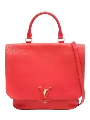 LOUIS VUITTON 2015 Leather Tote Bag - Red