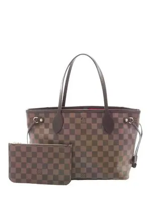 LOUIS VUITTON 2010s Neverfull Pm Leather Tote Bag - Brown
