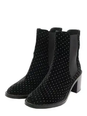 JIMMY CHOO 2000s Velvet Ankle Boots - Black