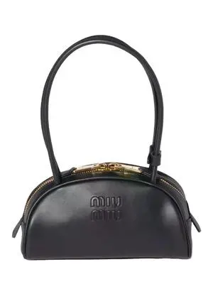 Miu Miu Beau Leather Shoulder Bag - Black