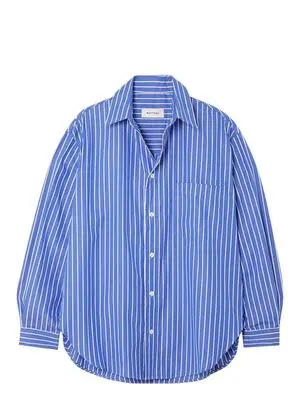 MATTEAU Striped Cotton-Poplin Shirt