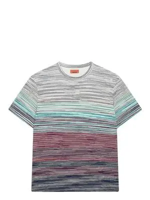 Missoni Spacedyed Cottonjersey Tshirt - Navy