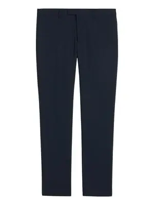 Sandro Tapered Wool Trousers - Navy