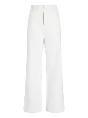Sandro High-rise Straight-leg Jeans - White