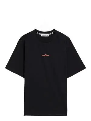 Stone Island Printed Cottonjersey Tshirt - Black
