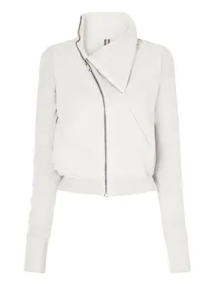 Rick Owens Rick Owens Cropped Organic Cotton-Jersey Hoodie Neutrals