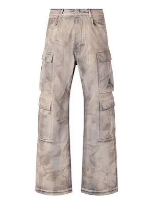 Rick Owens Straight-leg Cargo Jeans - Brown