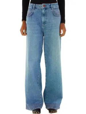 FARM RIO Embroidered-Pockets Jeans