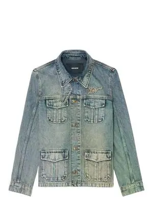 Zadig&Voltaire Pocket Denim Jacket - Blue