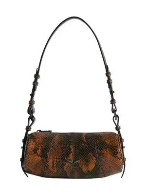Zadig&Voltaire Snake-print Shoulder Bag - Brown