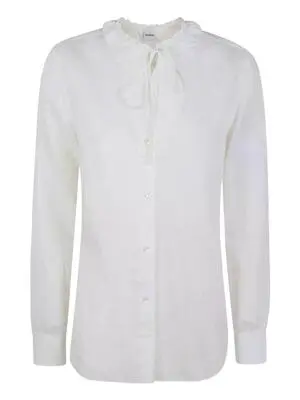 Aspesi Ruffled-collar Shirt - White