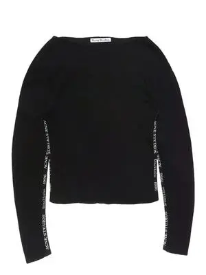 Acne Studios Logo-embellishment Sweater - Black