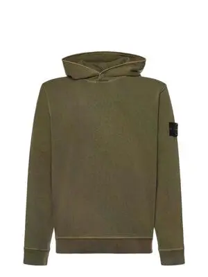 Stone Island Hooded Sweatshirt - Green