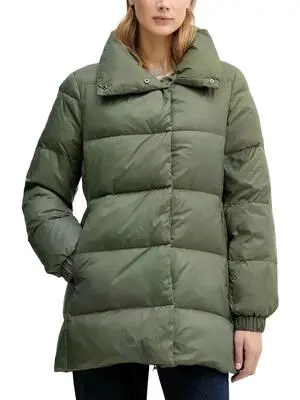 BENETTON Padded High-neck Jacket - Green