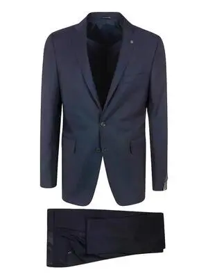 Tagliatore Notched-lapel Suit - Blue