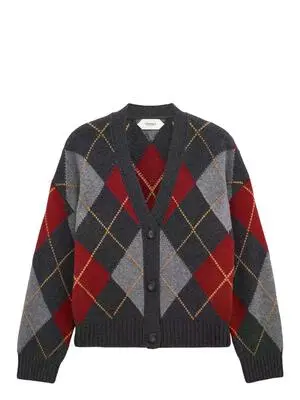 Pringle Of Scotland Argyle Cashmere Cardigan - Grey