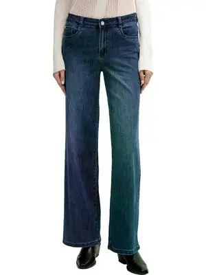 Joseph Ribkoff Wide-leg Denim Jeans - Blue