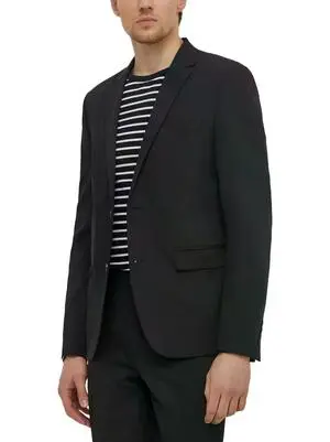 LINDBERGH Notched Lapel Single Breasted Suit - Black