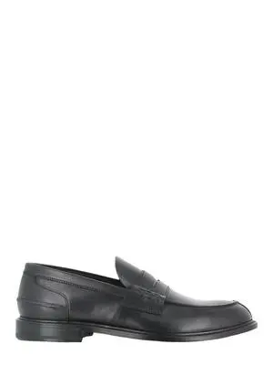 TASSINARI Leather Penny Loafers - Black