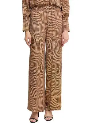MARC AUREL Patterned Trousers - Neutrals