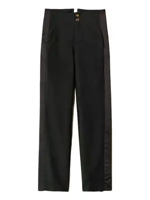 TWINSET Satin Side Trousers - Black