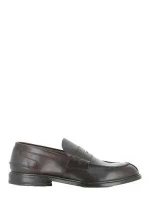 TASSINARI Leather Penny Loafers - Brown