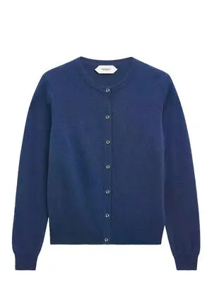 Pringle Of Scotland Cashmere Crew-neck Cardigan - Blue