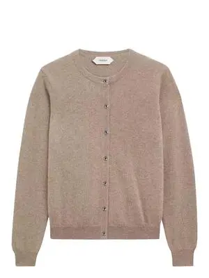 Pringle Of Scotland Crew-neck Cashmere Cardigan - Neutrals