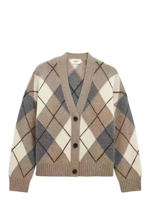 Pringle Of Scotland Argyle Cashmere Cardigan - Neutrals