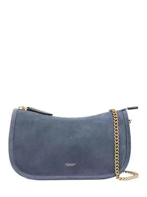 COACH Suede Shoulder Bag - Blue
