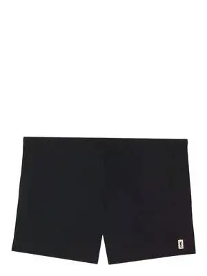 Saint Laurent Stripe Swim Shorts - Black