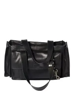Miu Miu Leather Utility Shoulder Bag - Black