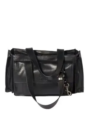 Miu Miu Utilitaire Nappa Leather Top-handle Bag - Black