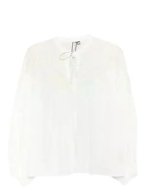 SCARLETT POPPIES Petronella Embroidered Blouse - White