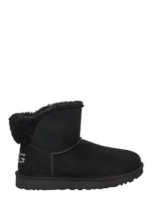 UGG Crystal-embellished Ankle Boots - Black