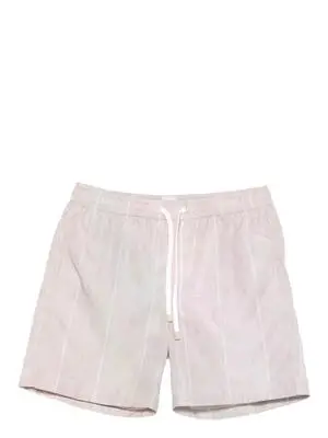 Eleventy Striped Swim Shorts - Neutrals