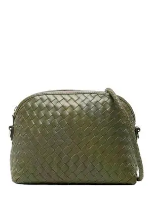 Dragon Diffusion Chunky Fellini Woven Satchel Cross Body Bag - Green