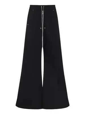 Rick Owens Flared Track Pants - Black