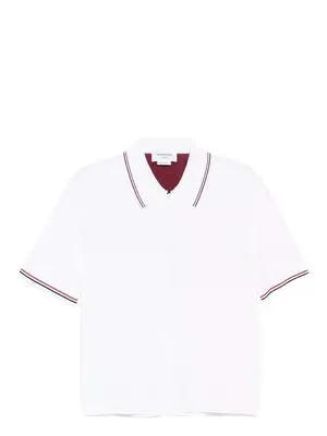 Thom Browne Striped Polo Shirt - White